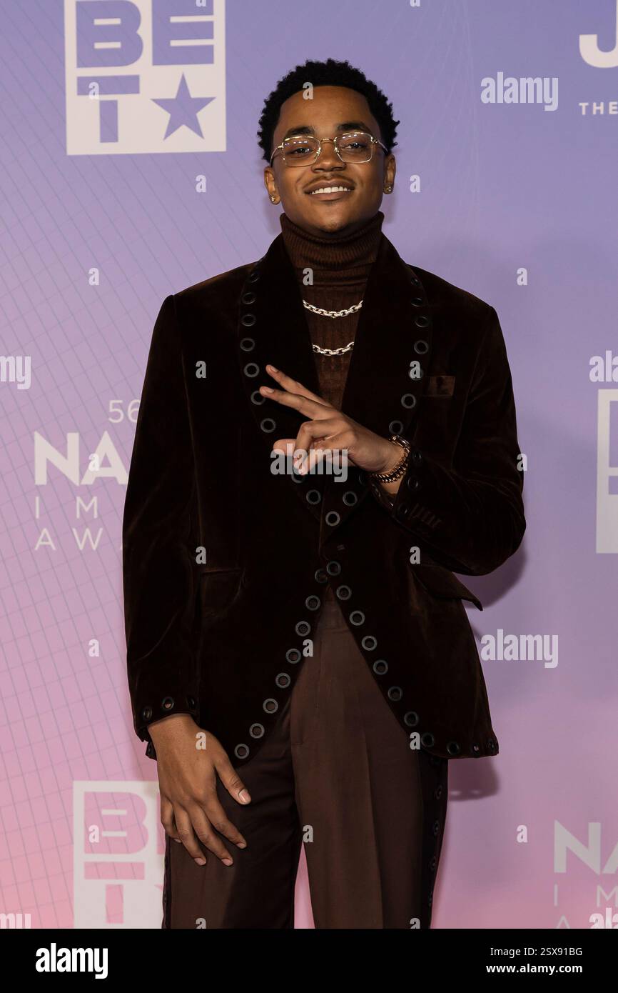 Pasadena, USA. 22nd Feb, 2025. Michael Rainey Jr. attends the arrivals ...