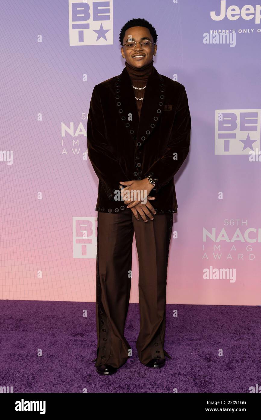 Michael Rainey Jr. attends the arrivals of the “56th NAACP Image Awards ...