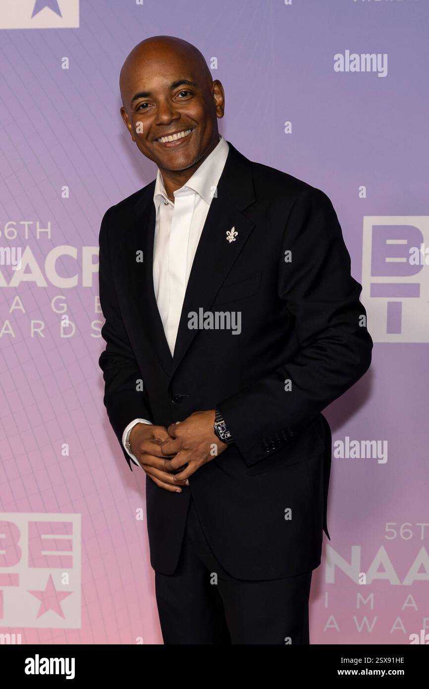 Trey Haley attends the arrivals of the “56th NAACP Image Awards” at the ...