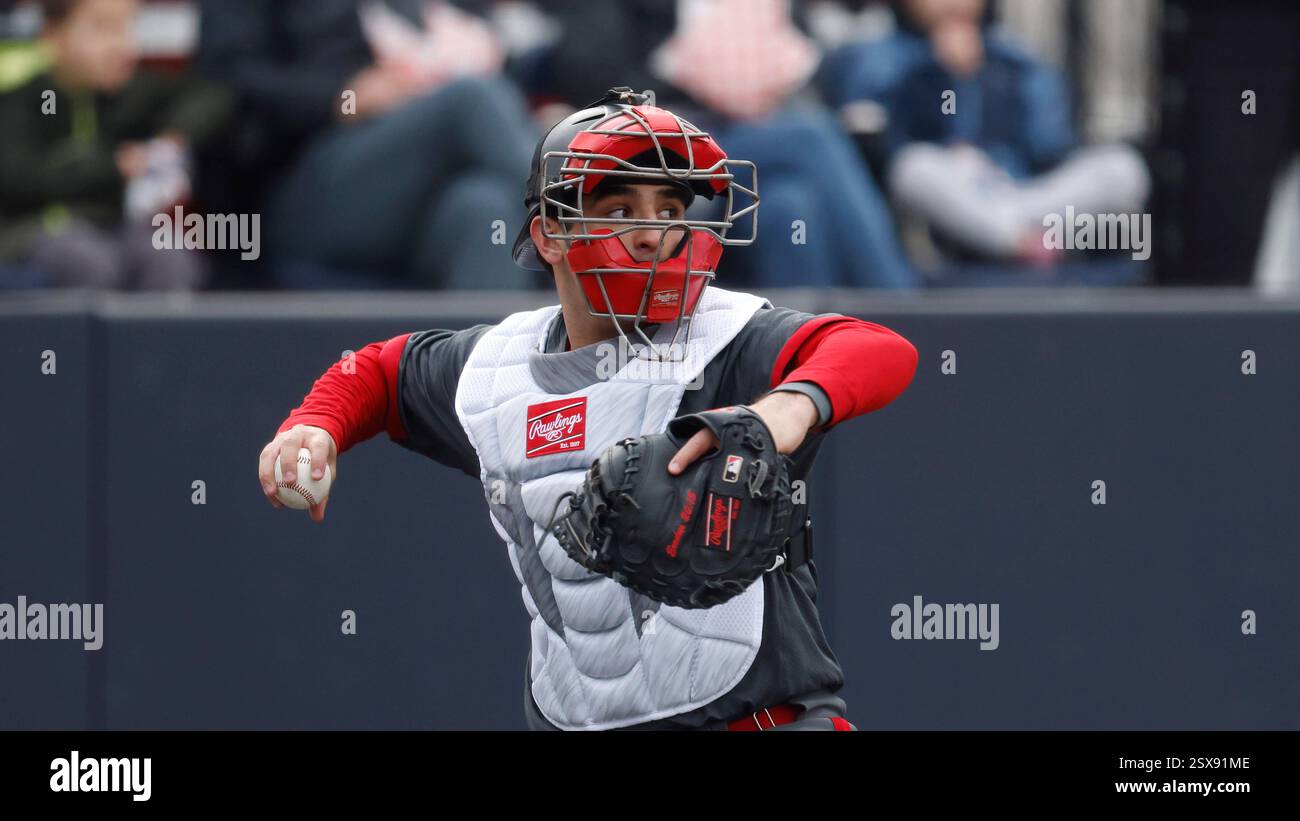 Sacred Heart catcher Joe Cilea (16) in action during an NCAA baseball ...