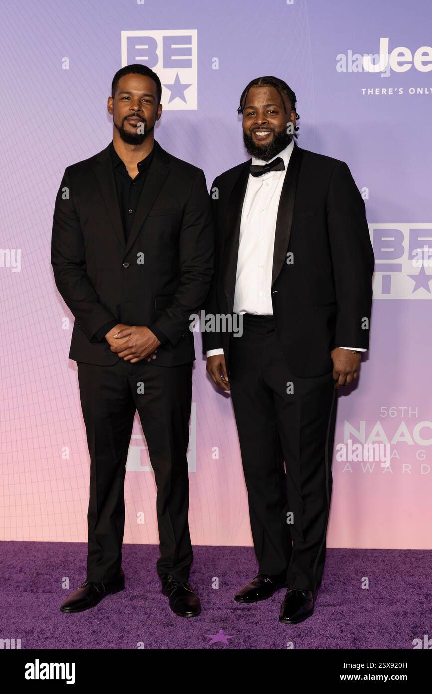 Pasadena, USA. 22nd Feb, 2025. Gregg Wayans and Craig Wayans attend the ...