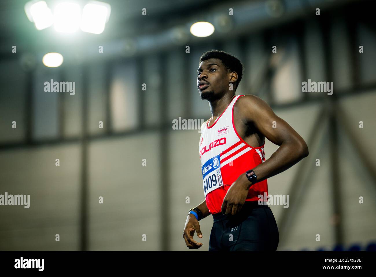 Belgian Elie Bacari pictured in action during the Belgian indoor ...
