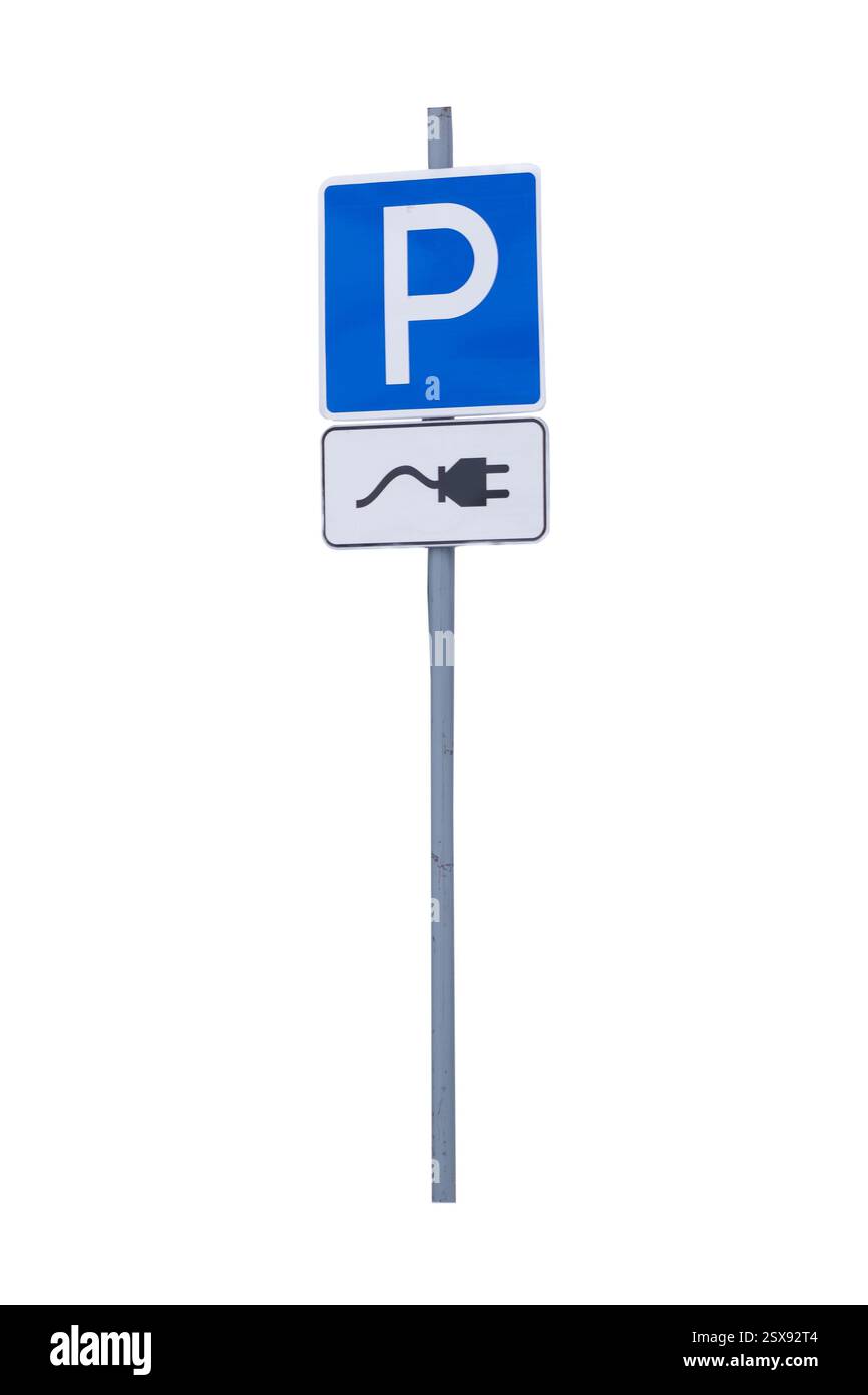 A blue parking sign that clearly indicates a designated space for ...