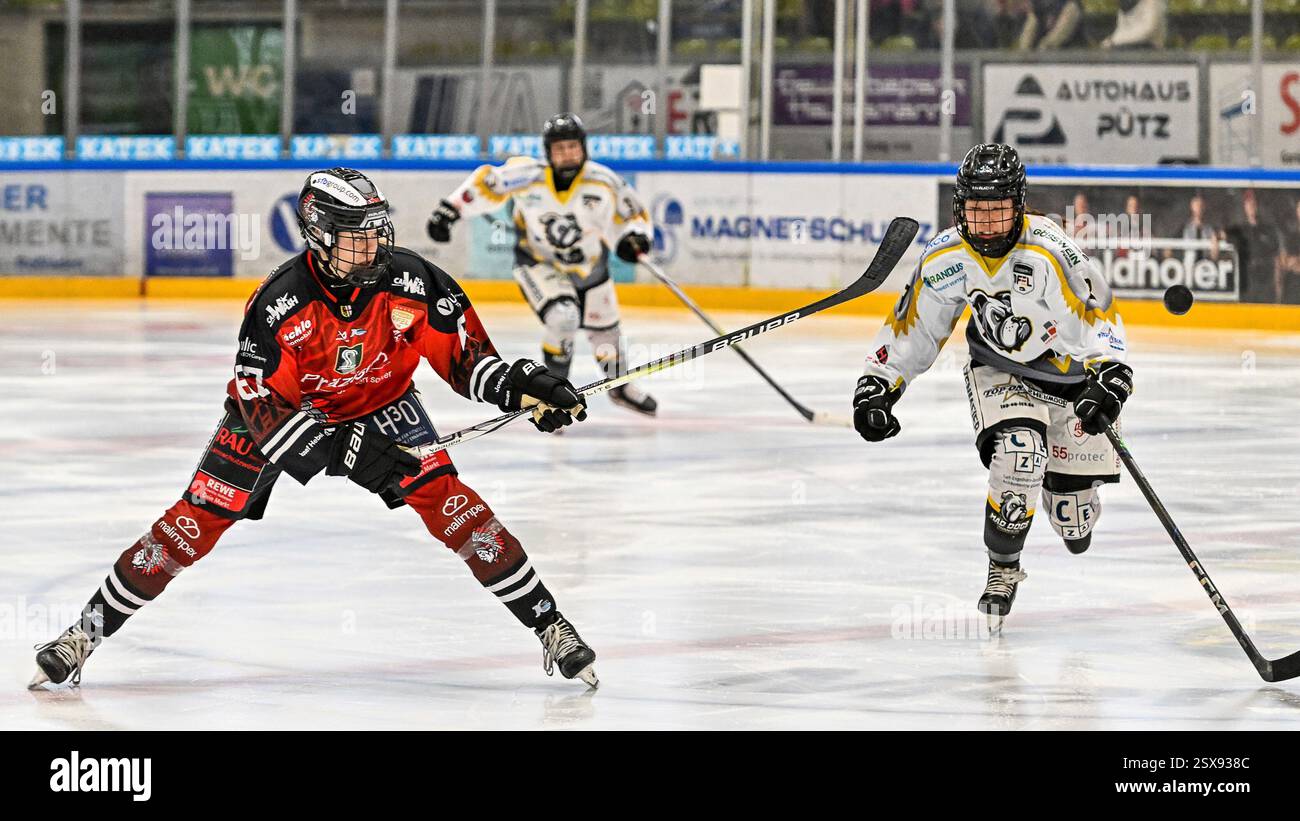 23.02.2025, Alpha Cooling-Arena am Huehnerberg, Memmingen, GER, DFEL ...