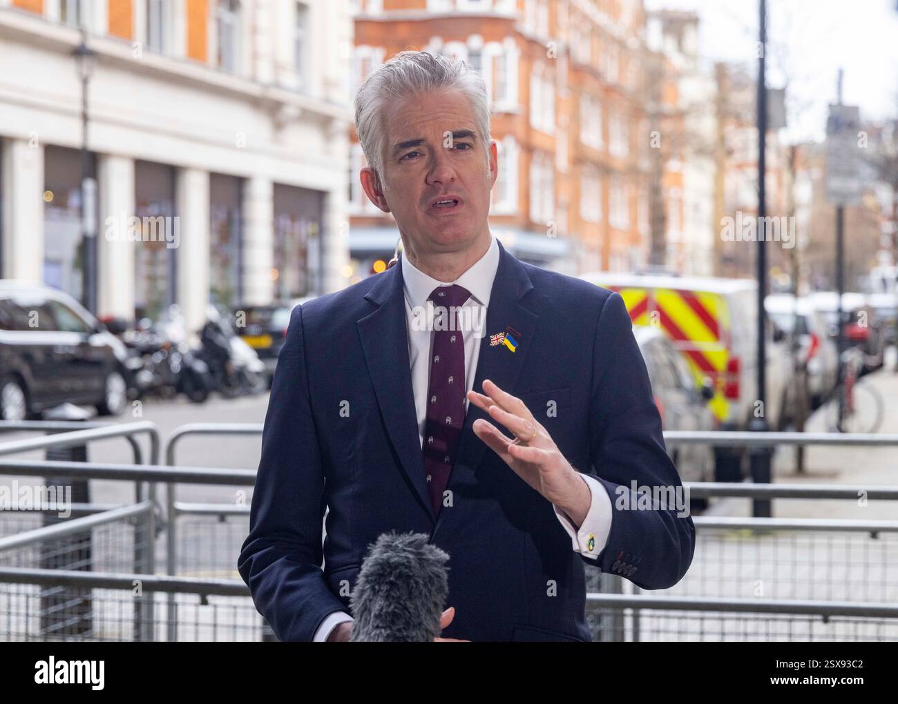 London, UK. 23rd Feb, 2025. James Cartlidge, Shadow Secretary of State ...