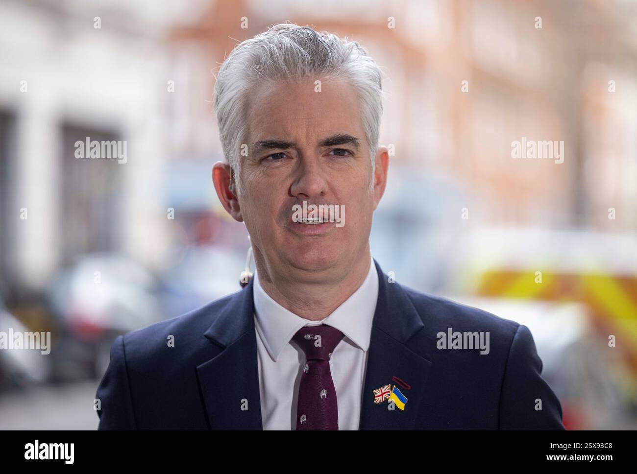 London, UK. 23rd Feb, 2025. James Cartlidge, Shadow Secretary of State ...