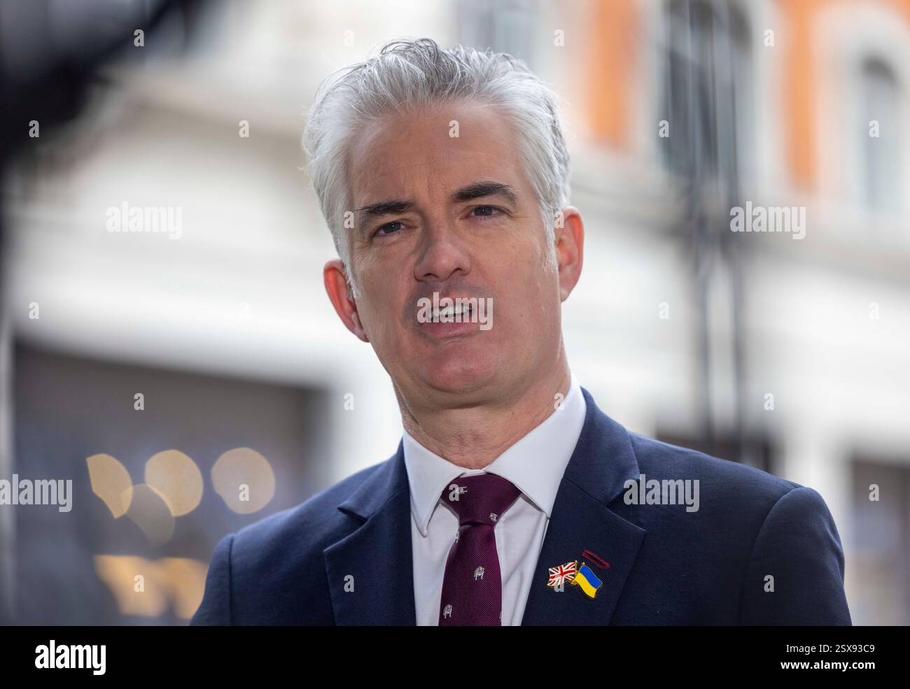 London, UK. 23rd Feb, 2025. James Cartlidge, Shadow Secretary of State ...