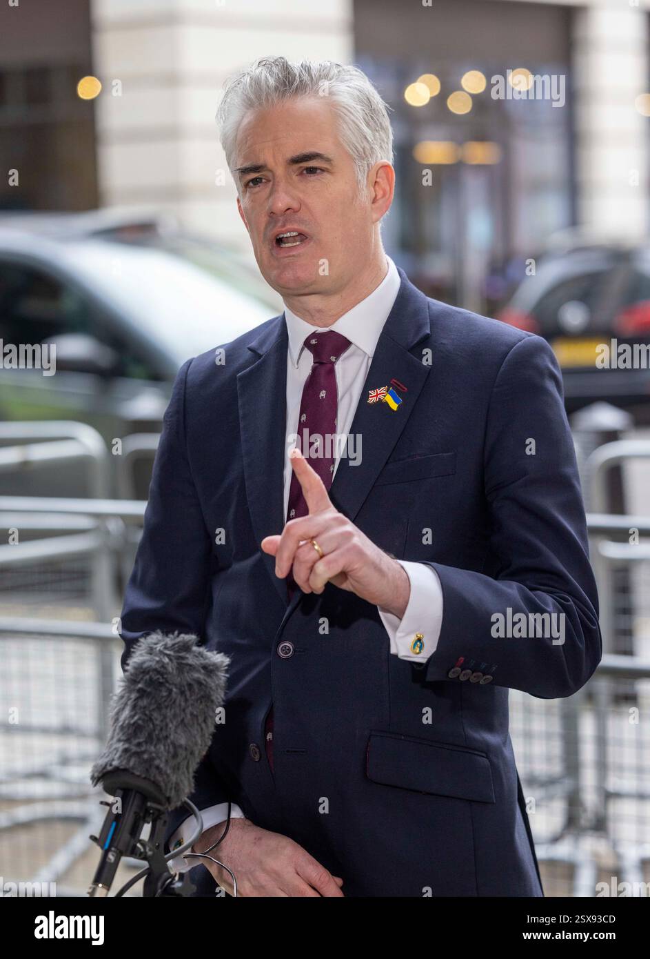 London, UK. 23rd Feb, 2025. James Cartlidge, Shadow Secretary of State ...