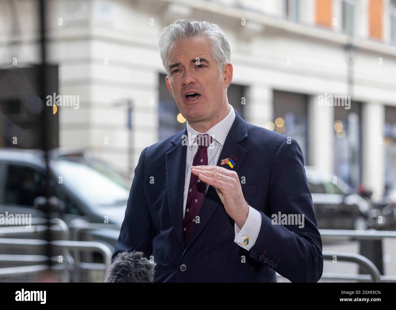 London, UK 23 Feb 2025 James Cartlidge, Shadow Secretary of State for ...