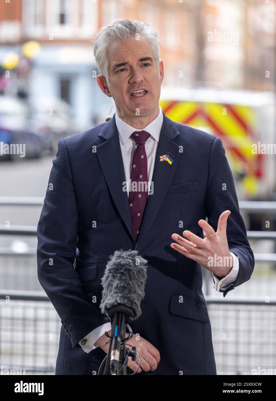 London, UK. 23rd Feb, 2025. James Cartlidge, Shadow Secretary of State ...