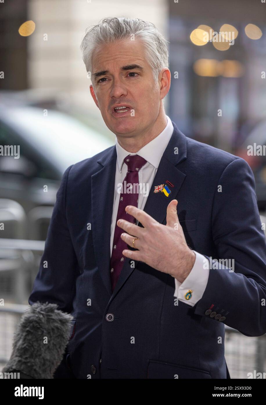 London, UK. 23rd Feb, 2025. James Cartlidge, Shadow Secretary of State ...