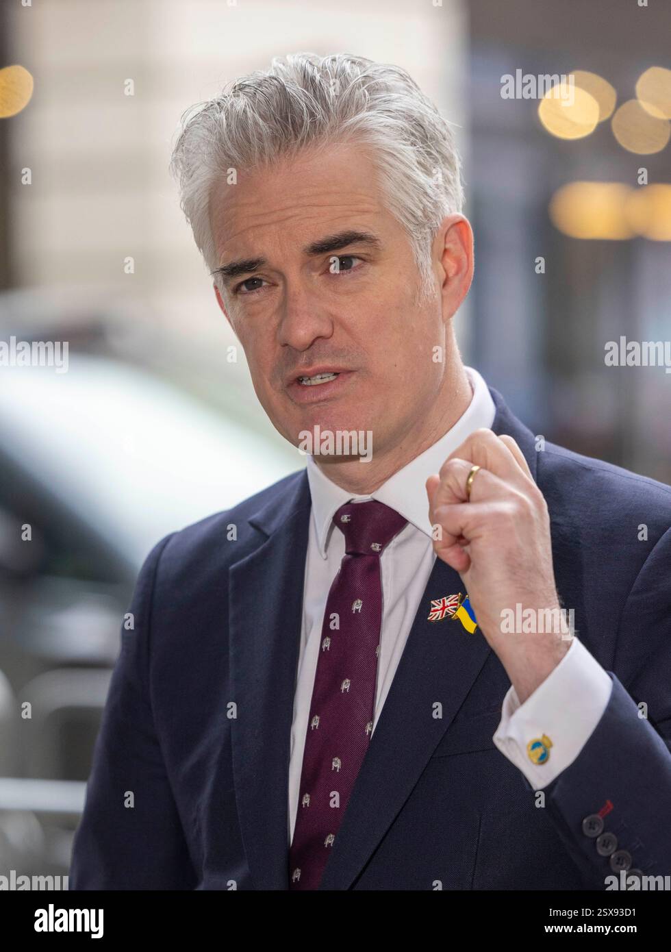 London, UK. 23rd Feb, 2025. James Cartlidge, Shadow Secretary of State ...