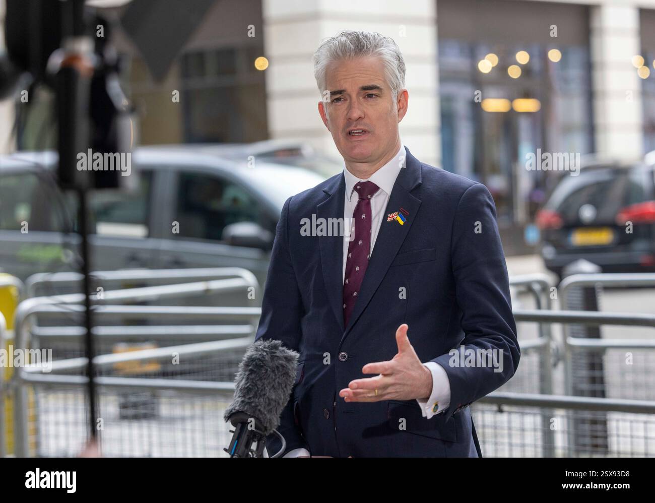 London, UK. 23rd Feb, 2025. James Cartlidge, Shadow Secretary of State ...