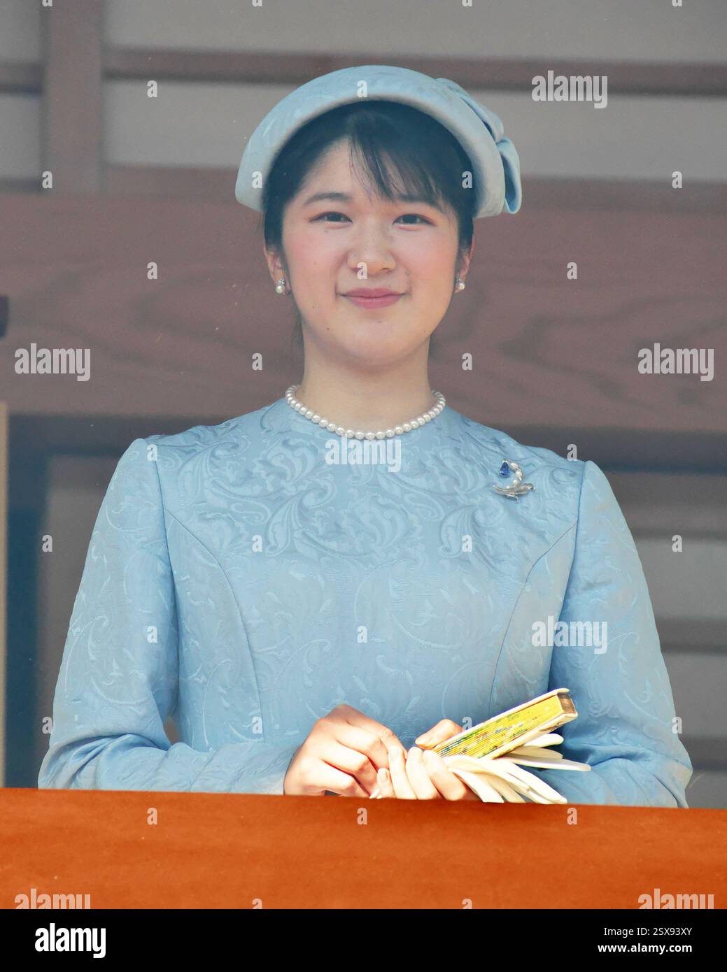 Tokyo, Japan. 23rd Feb, 2025. Japan's Princess Aiko appears at Emperor Naruhito's 65th birthday ...