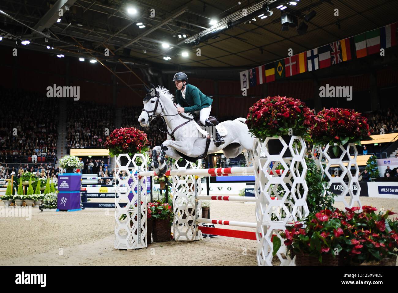 Great Britain's Donald Whitaker on the horse Millfield Colette during ...