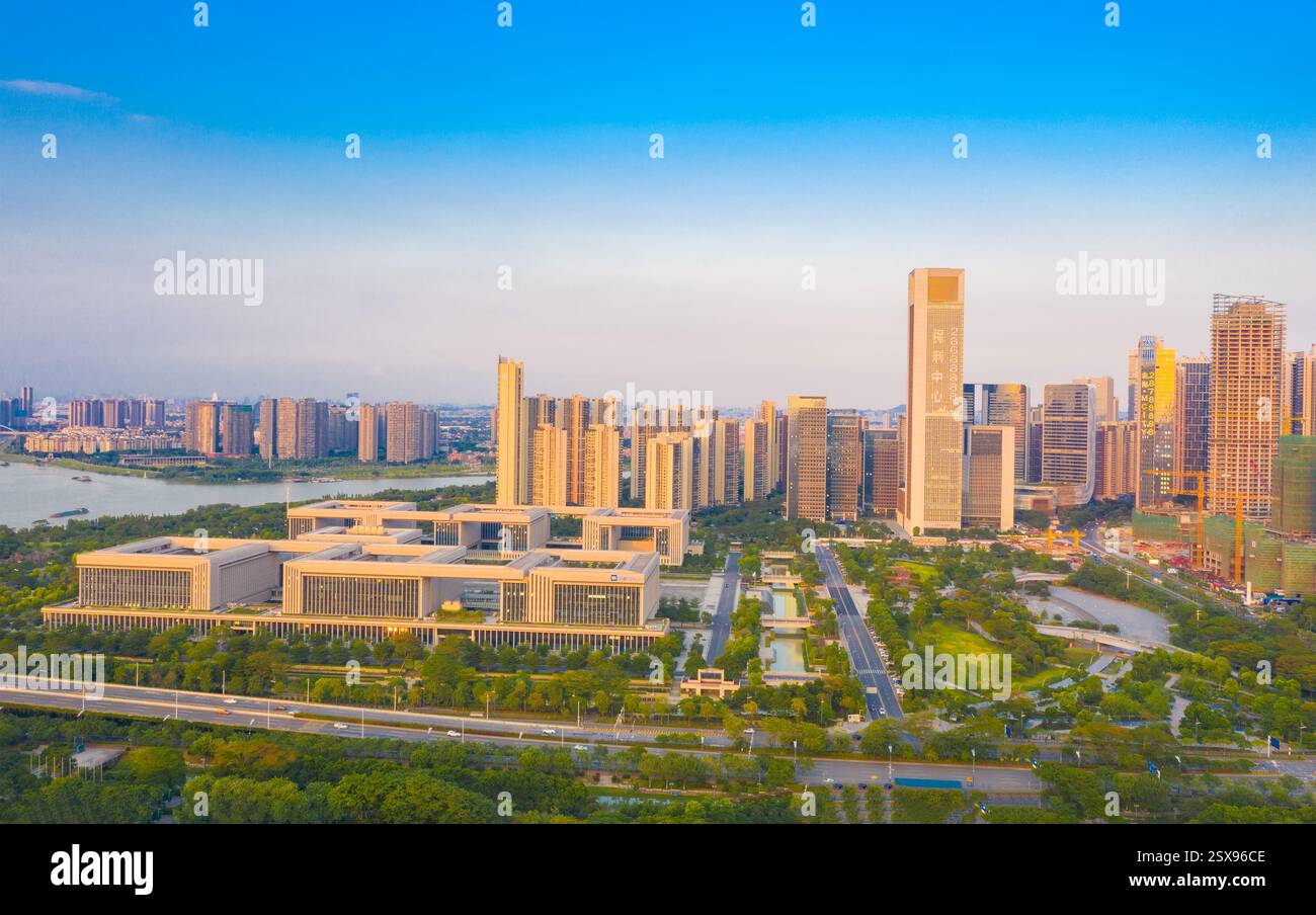 Aerial Scenery of Dongping New City, Foshan City, Guangdong Province, China Stock Photo - Alamy