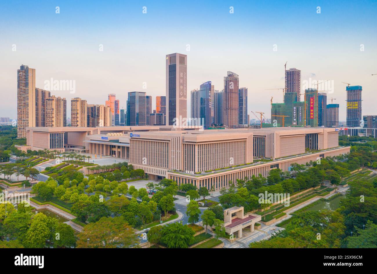 Aerial Scenery of Dongping New City, Foshan City, Guangdong Province ...