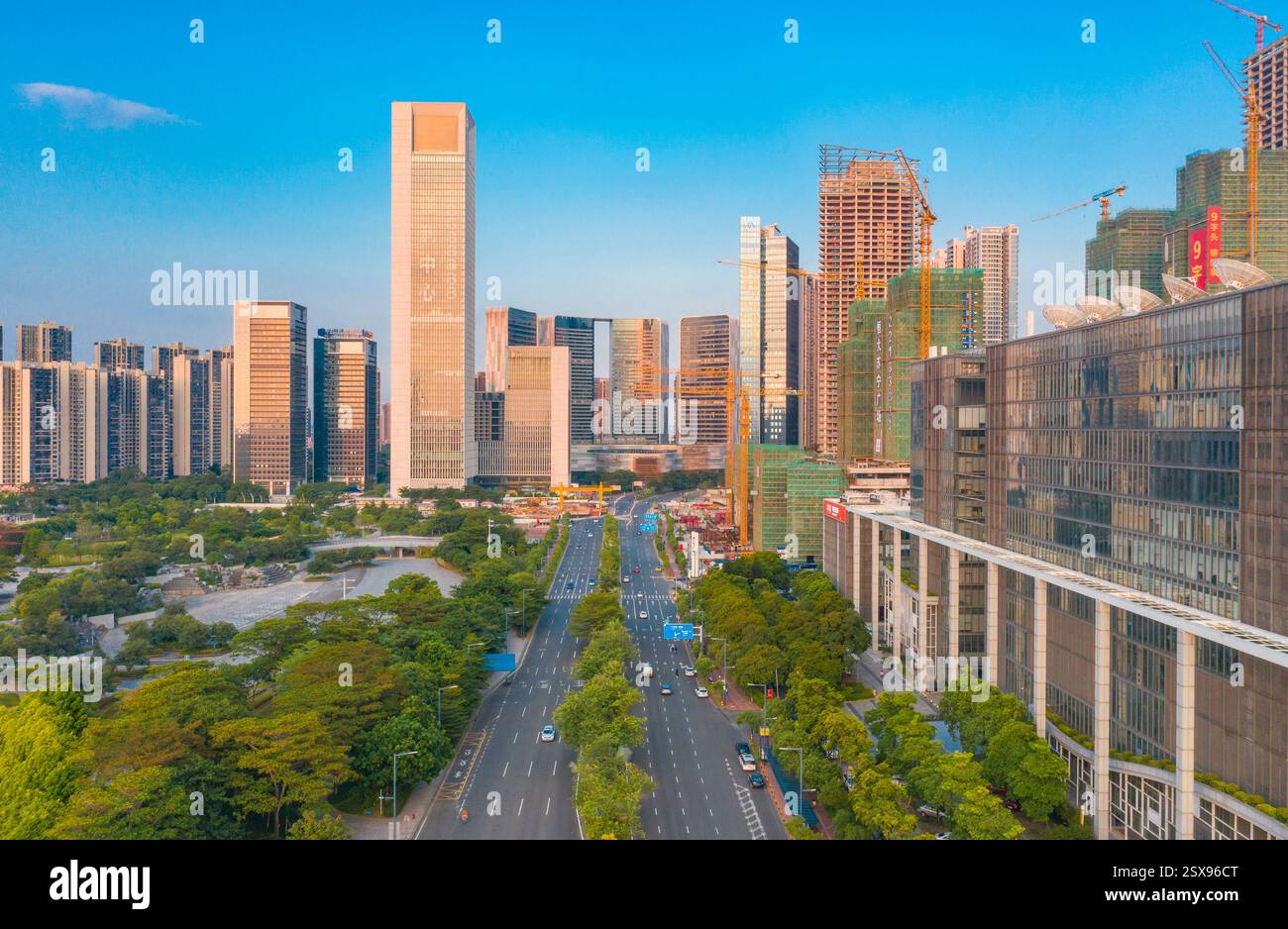 Aerial Scenery of Dongping New City, Foshan City, Guangdong Province ...