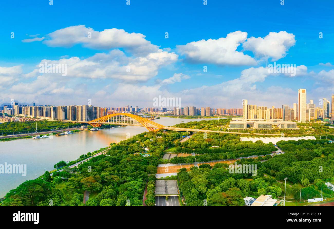 Aerial Scenery of Dongping New City, Foshan City, Guangdong Province, China Stock Photo - Alamy