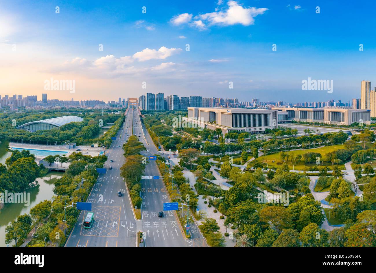 Aerial Scenery of Dongping New City, Foshan City, Guangdong Province, China Stock Photo - Alamy
