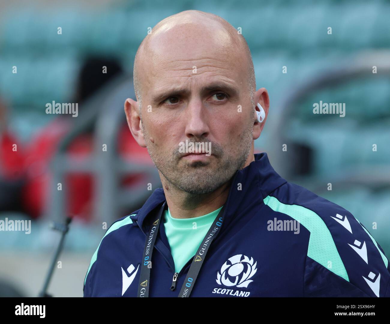 David Edge of Scotland before kick off during The Calcutta Cup ...