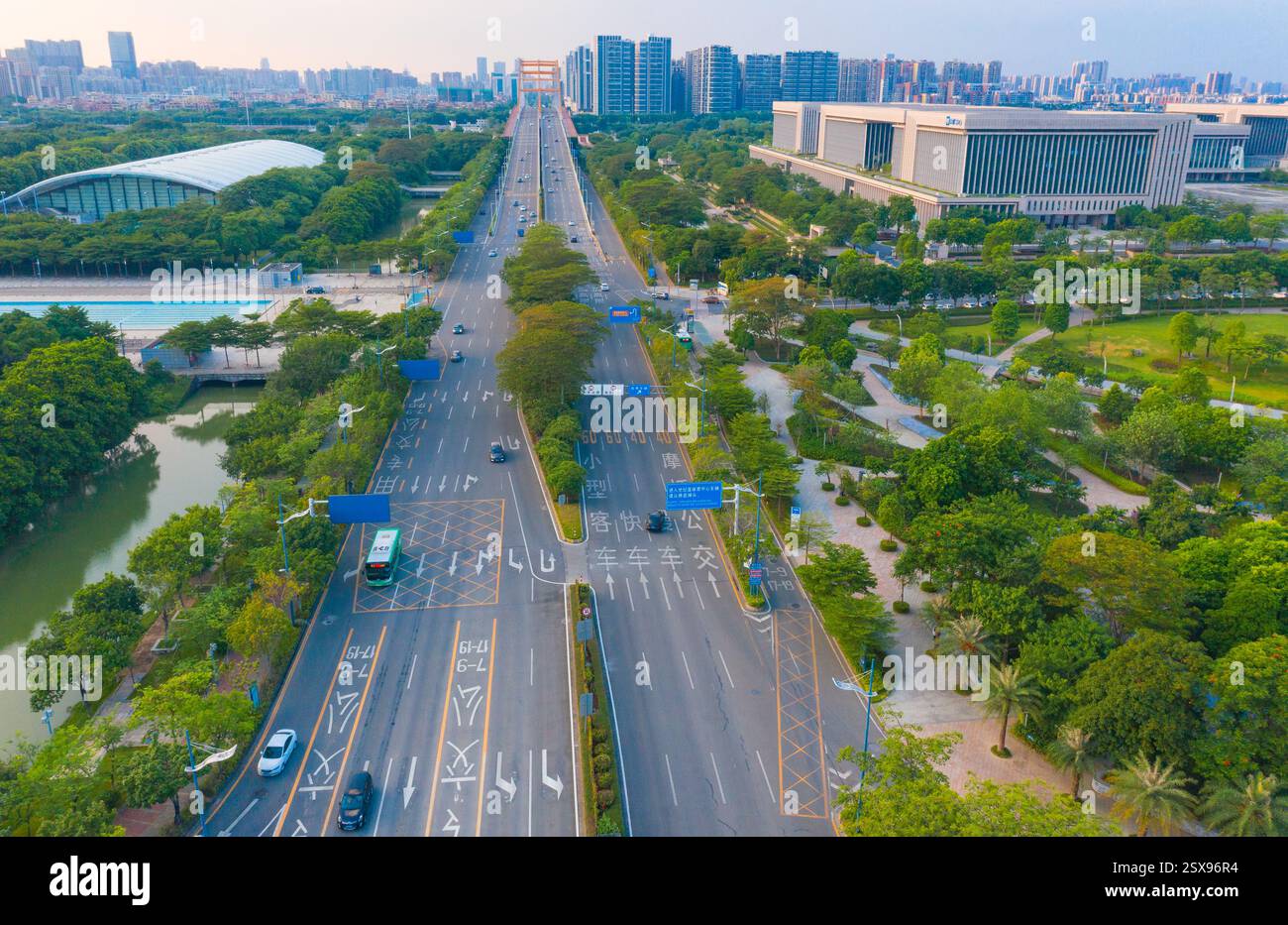 Aerial Scenery of Dongping New City, Foshan City, Guangdong Province ...