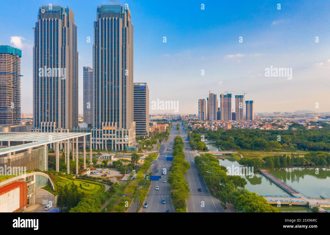 Aerial Scenery of Dongping New City, Foshan City, Guangdong Province, China Stock Photo - Alamy