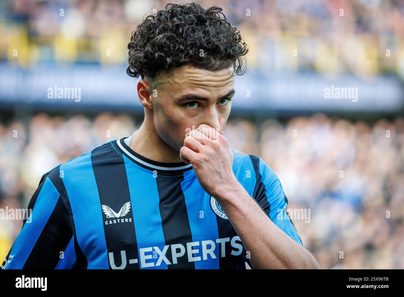 Brugge, Belgium. 23rd Feb, 2025. Club's Chemsdine Talbi pictured during ...