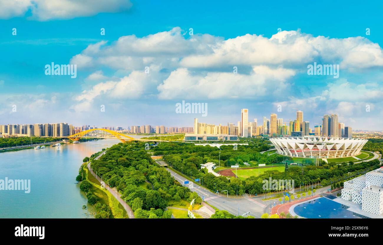 Aerial Scenery of Dongping New City, Foshan City, Guangdong Province, China Stock Photo - Alamy