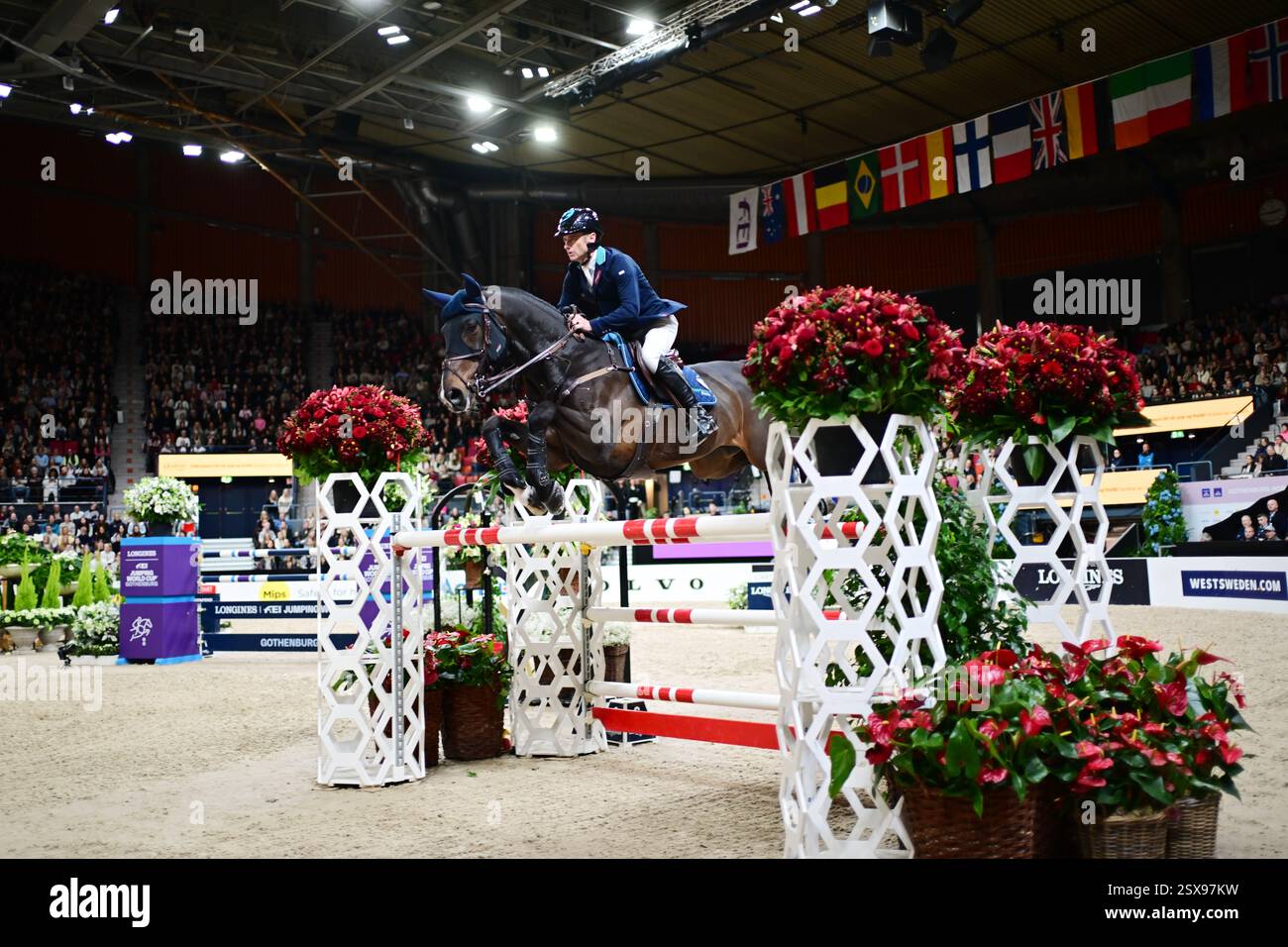 Gothenburg, Sweden. 23rd Feb 2025. Ireland's Denis Lynch on the horse ...