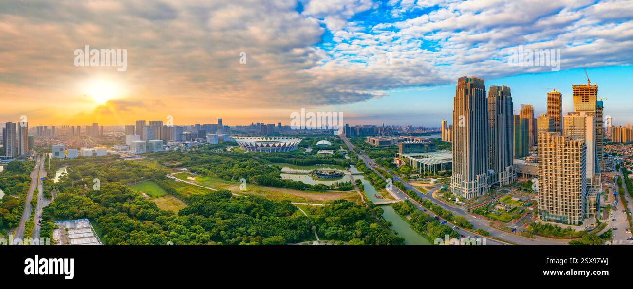 Aerial Scenery of Dongping New City, Foshan City, Guangdong Province, China Stock Photo - Alamy