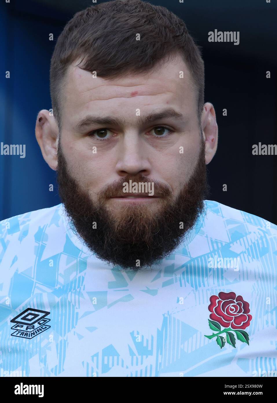 London, UK. 22nd Feb, 2025. England's Luke Cowen-Dickie(Sale Sharks ...