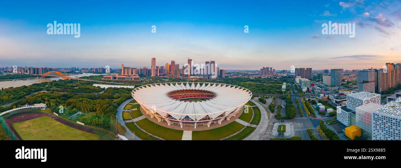 Aerial Scenery of Dongping New City, Foshan City, Guangdong Province ...