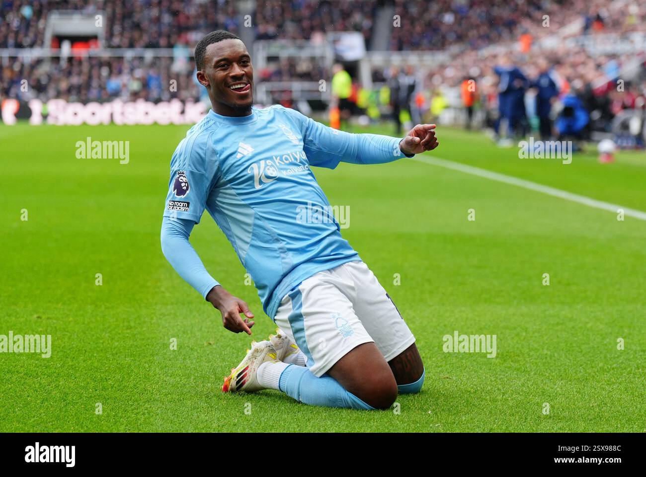 Nottingham Forest's Callum Hudson-Odoi celebrates scoring their side's ...