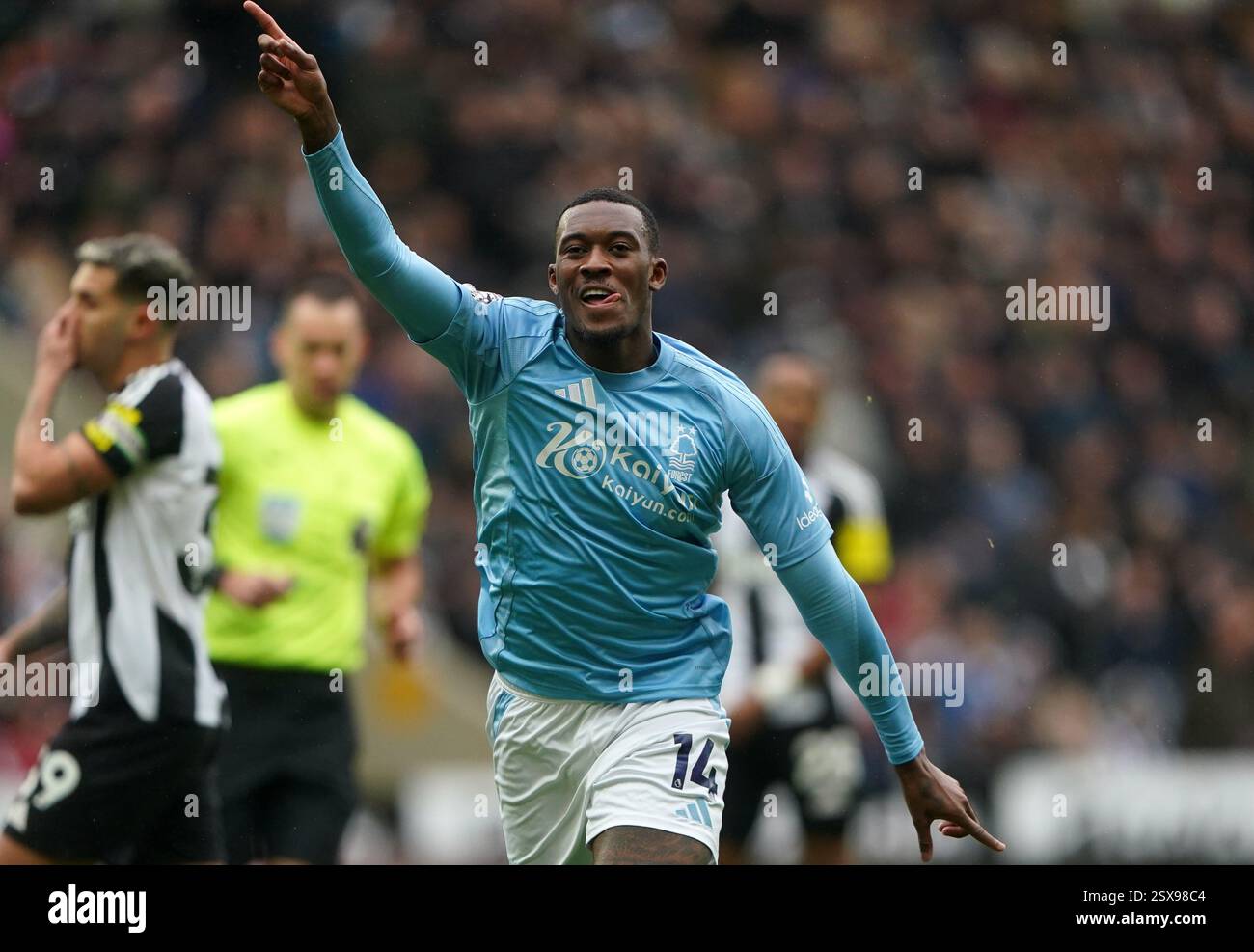 Nottingham Forest's Callum Hudson-Odoi celebrates scoring their side's ...