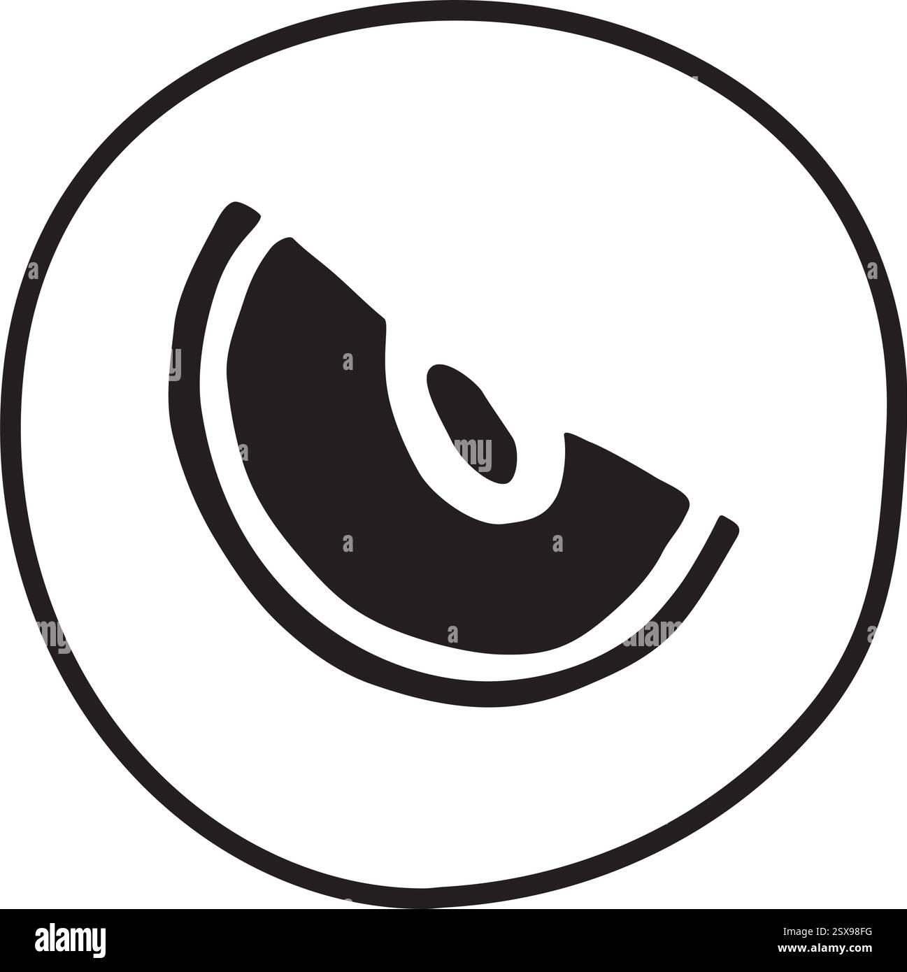 Illustration apple slice hand Black and White Stock Photos & Images - Alamy