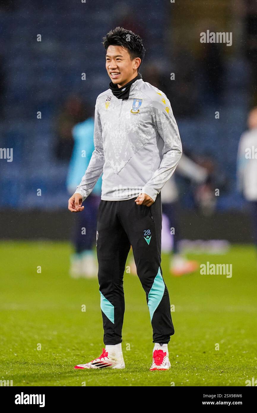 Burnley, UK. 21st Feb, 2025. Sheffield Wednesday defender Ryo Hatsuse ...
