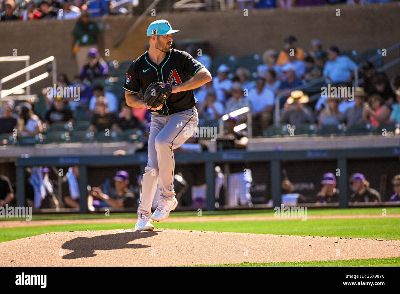Arizona Diamondbacks pitcher John Curtis (46) throws against the ...