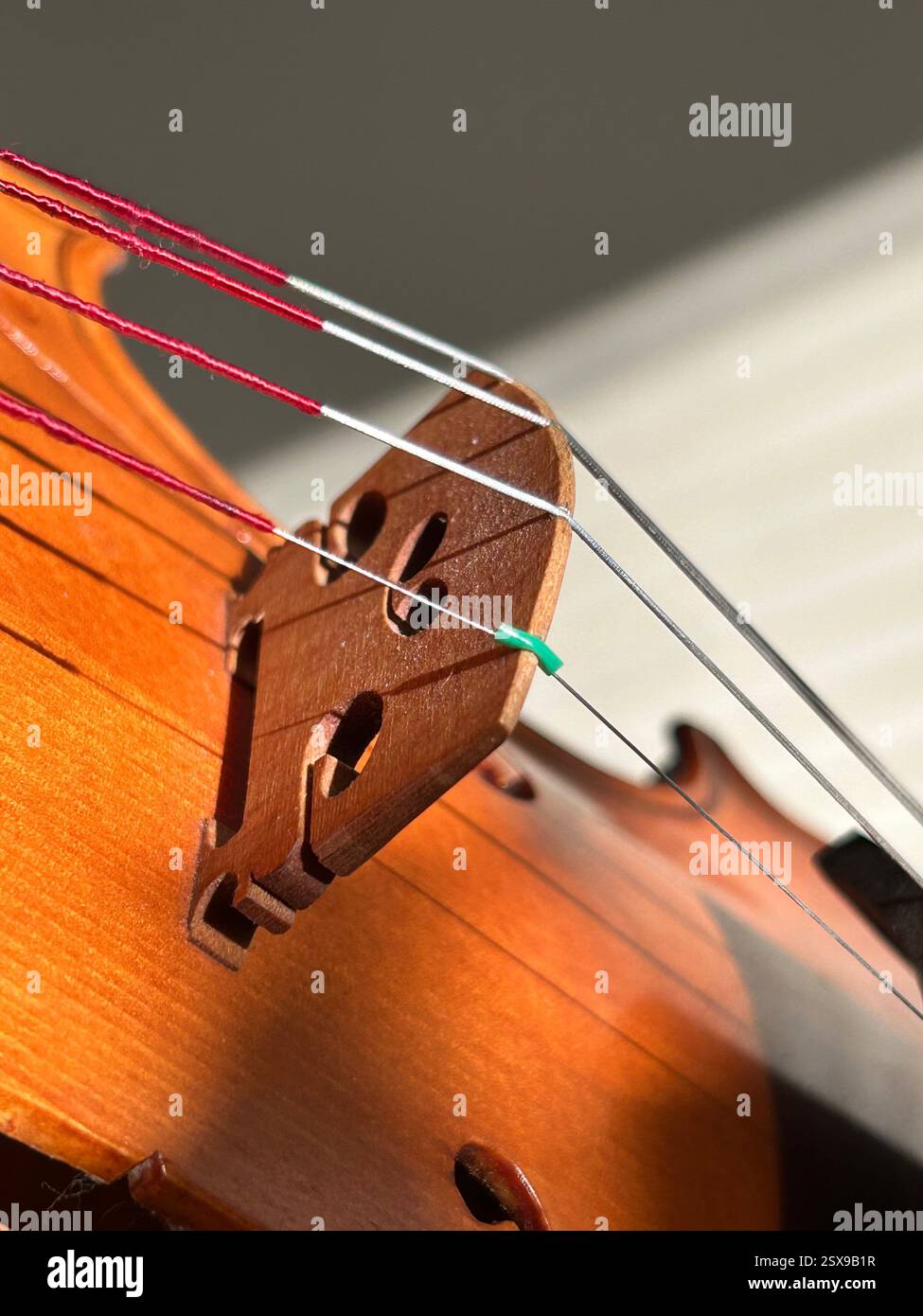 closeup photo of the wooden vintage violin's middle part f curves ...