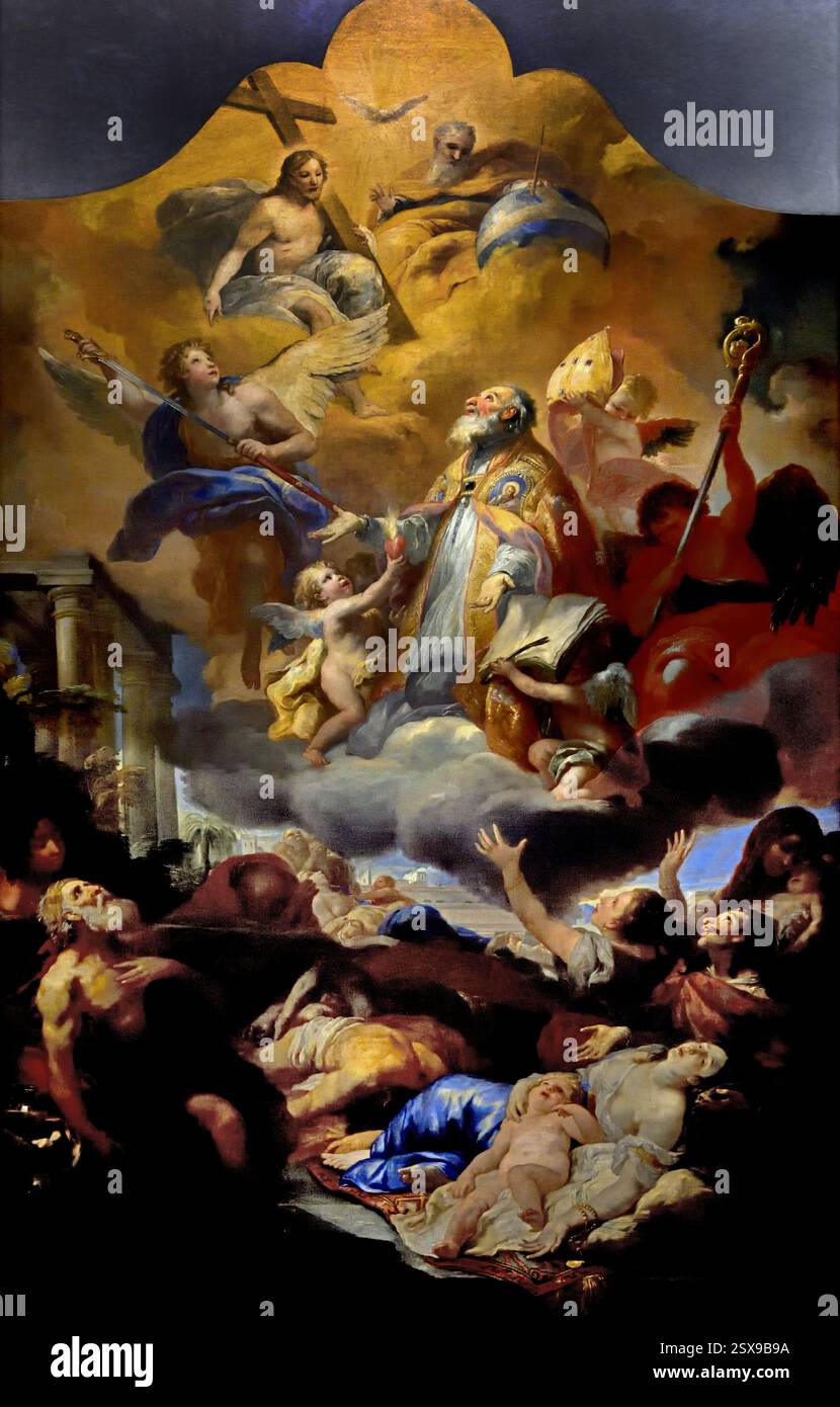 Saint Augustine Interceding for the Victims of the Plague by Johann ...