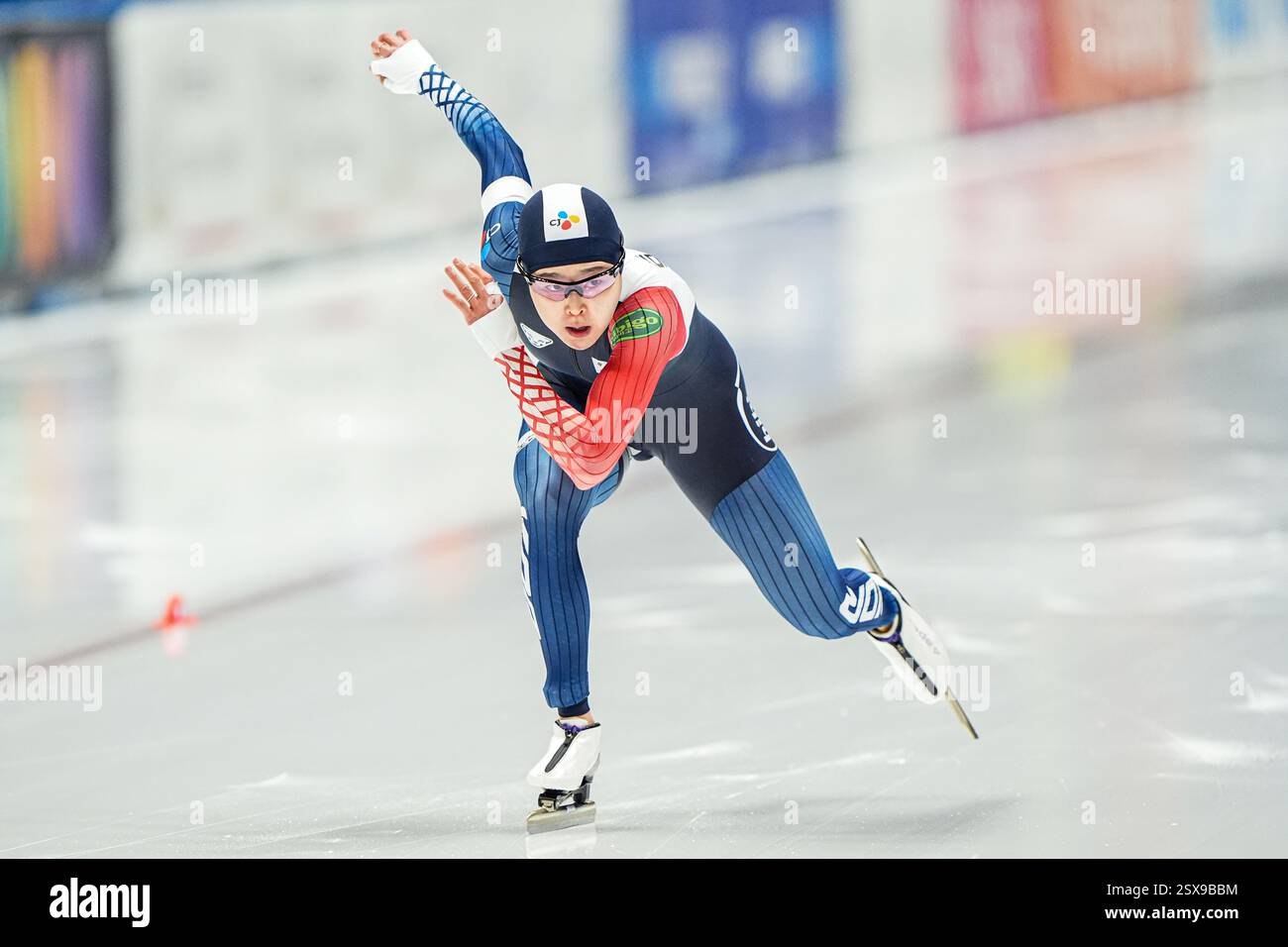 TOMASZOW MAZOWIECKI, POLAND - FEBRUARY 23: Min-Sun Kim of Republic of ...