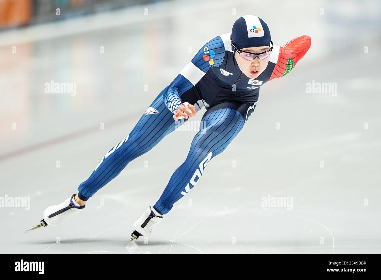 TOMASZOW MAZOWIECKI, POLAND - FEBRUARY 23: Min-Sun Kim of Republic of ...