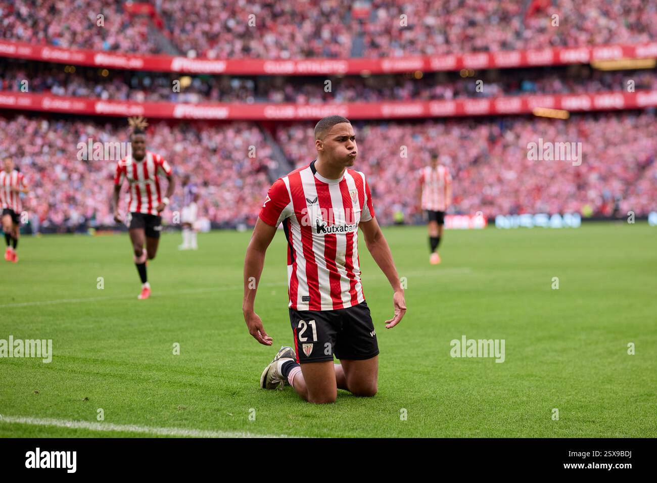 Maroan Sannadi Harrouch of Athletic Club celebrates after scoring goal ...