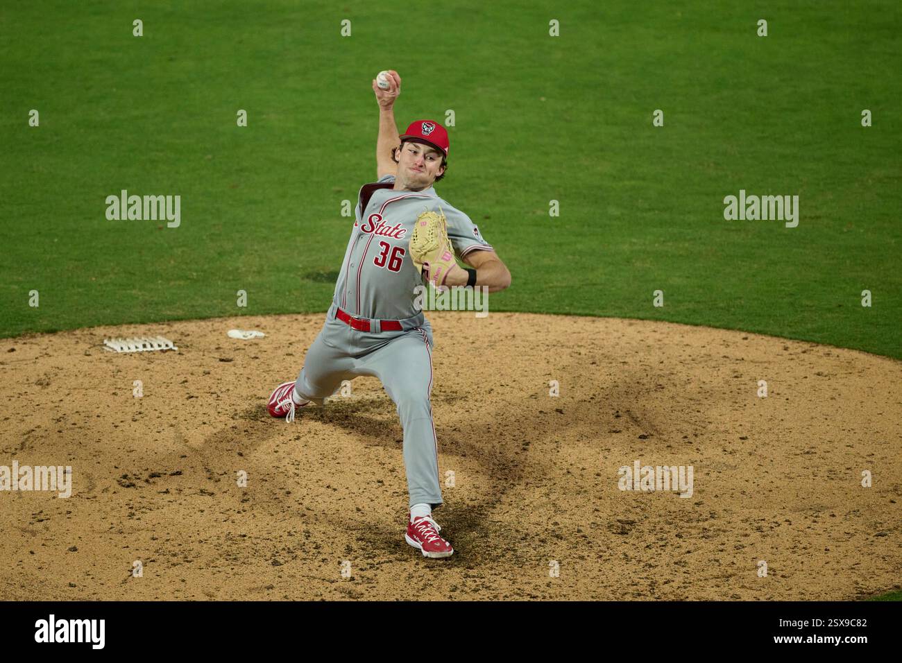 NC State Wolfpack pitcher Camden Wimbish (36) during an NCAA baseball ...