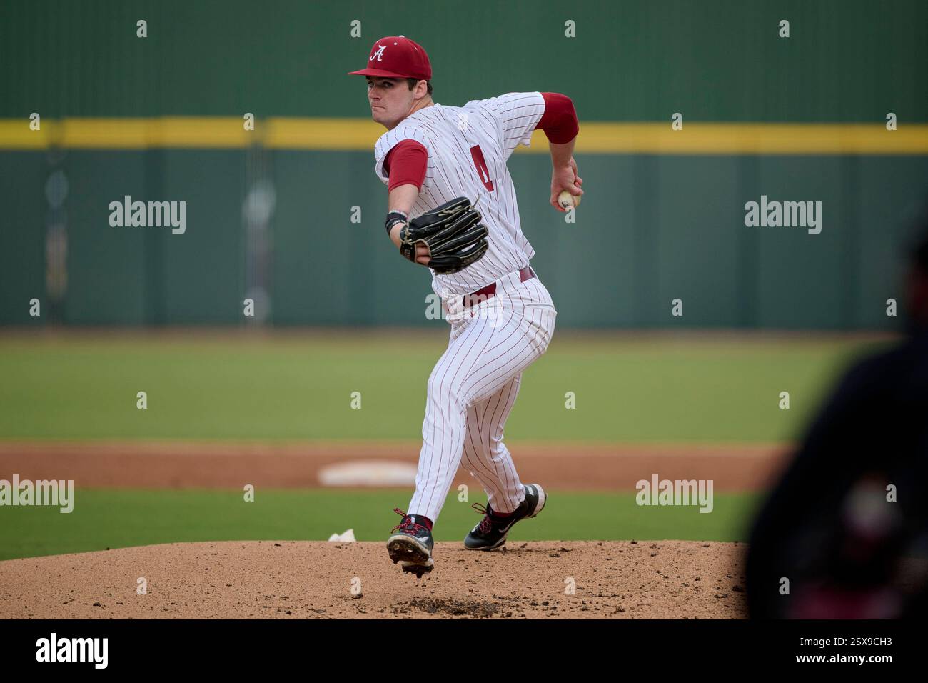 Alabama Crimson Tide pitcher Riley Quick (4) during an NCAA baseball ...