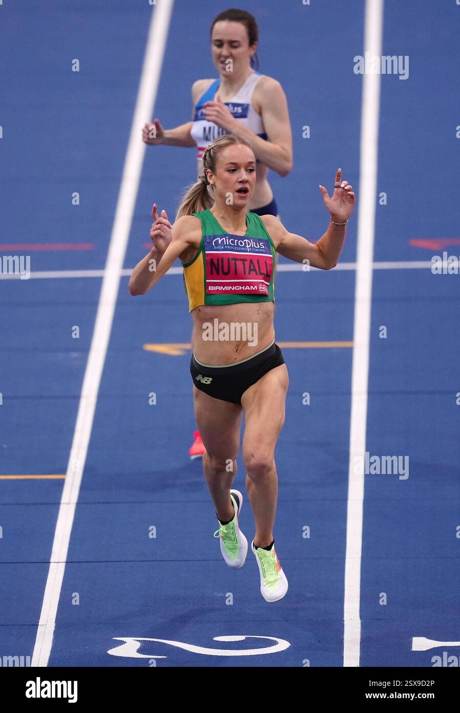 Hannah Nuttall wins the Women's 3000m on day two of the Microplus UK ...