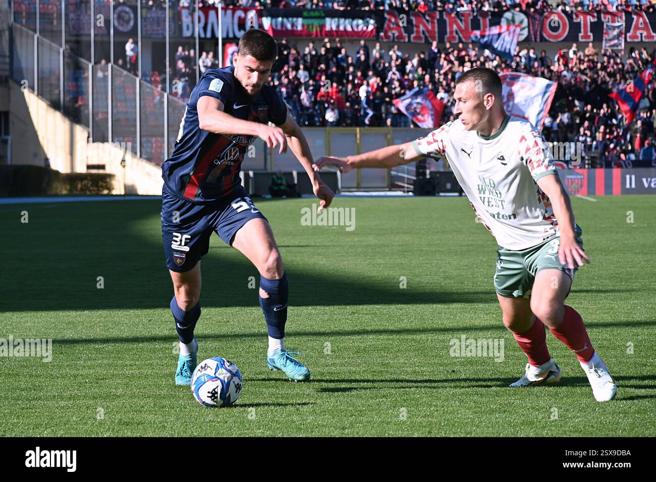 Andrea Hristov (Cosenza) against Kristoffer Lund (Palermo) during ...