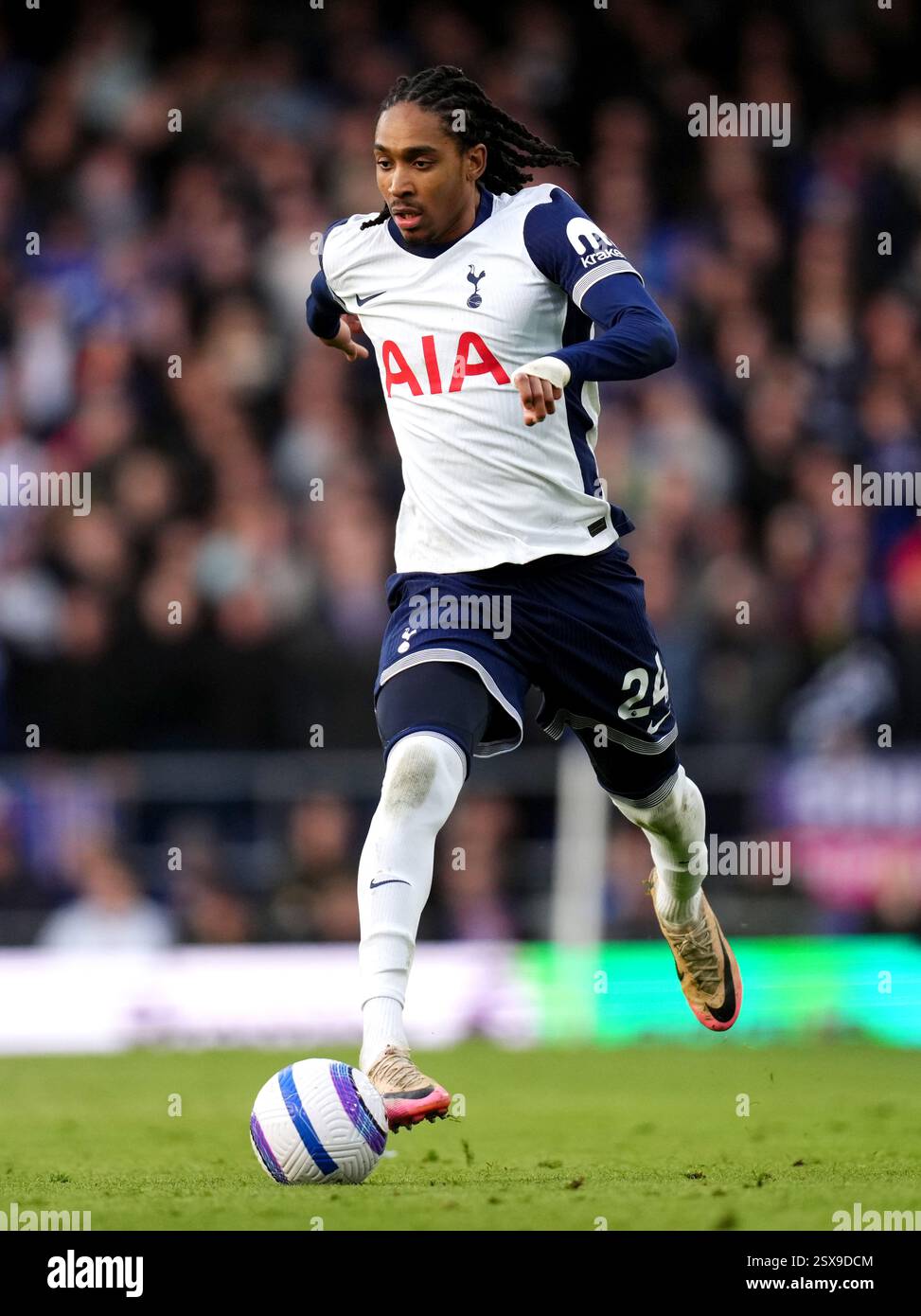 Tottenham Hotspur's Djed Spence during the Premier League match at ...