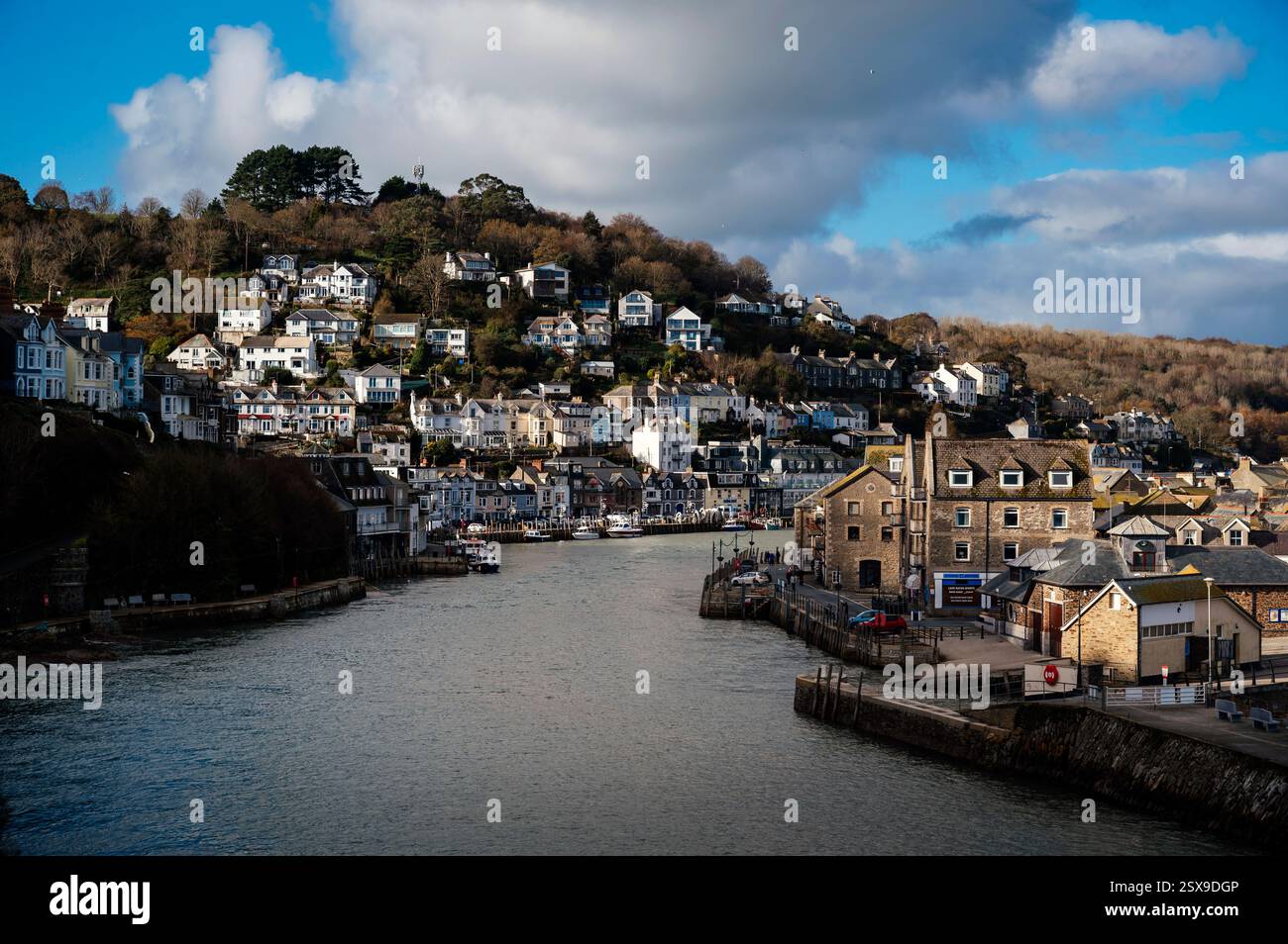 Looe & the East Looe river estuary, Cornwall, UK Stock Photo - Alamy