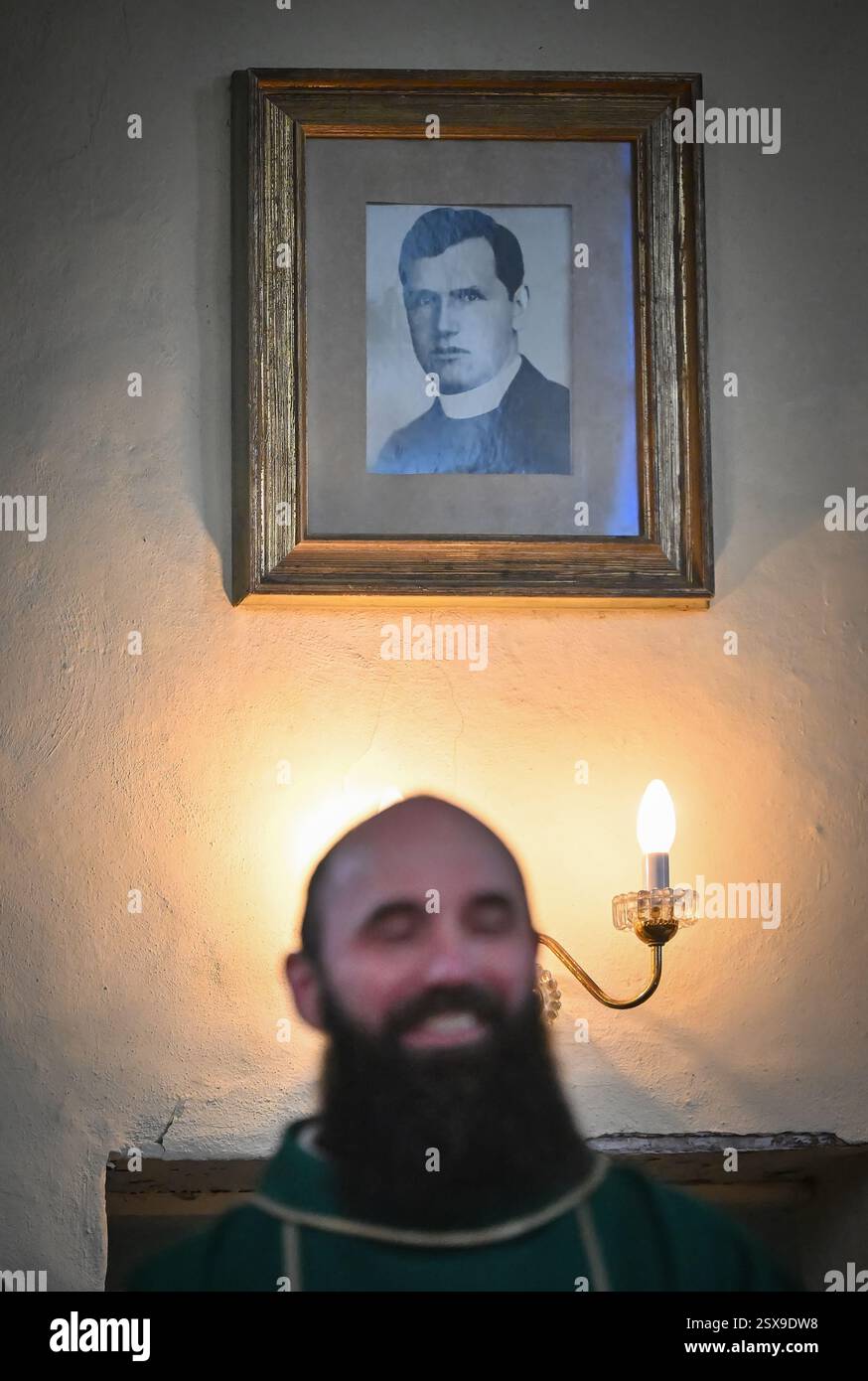 Cihost, Czech Republic. 23rd Feb, 2025. Priest Pavel Pola of the ...